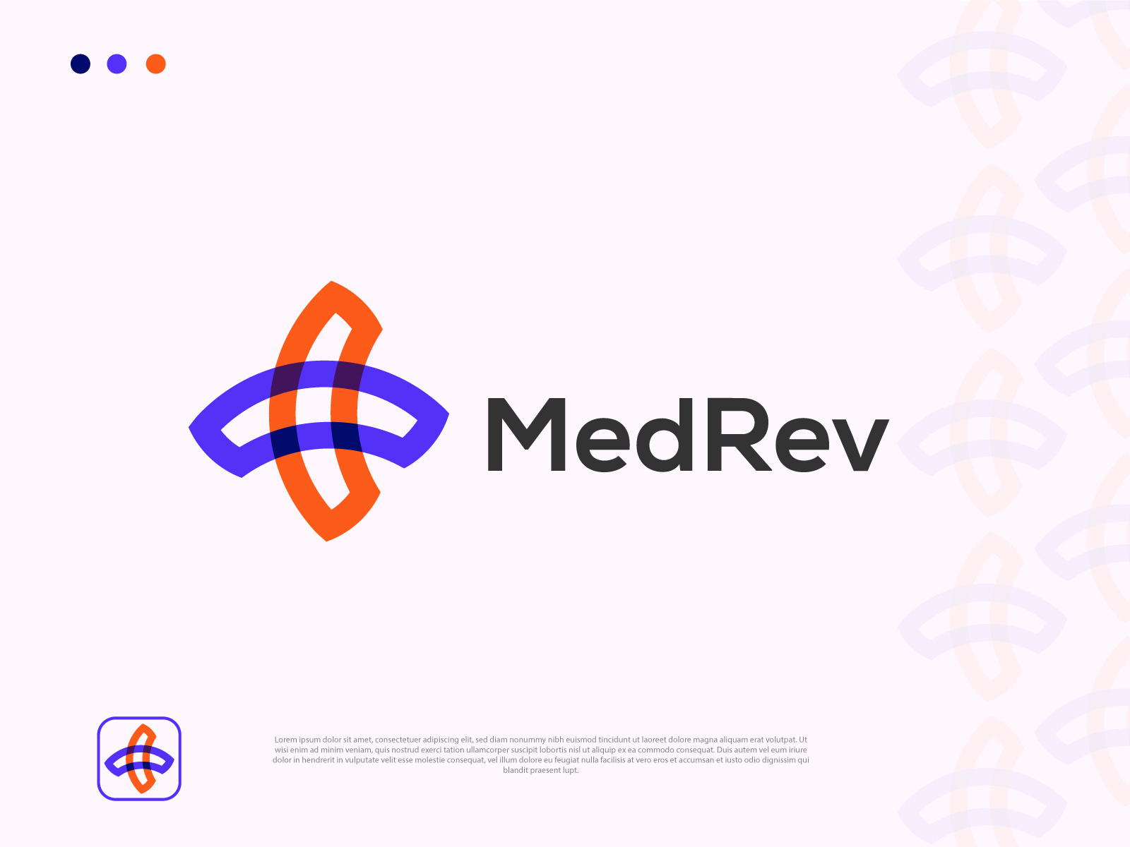 MedRev | MAedical logo by Niisheta on Dribbble