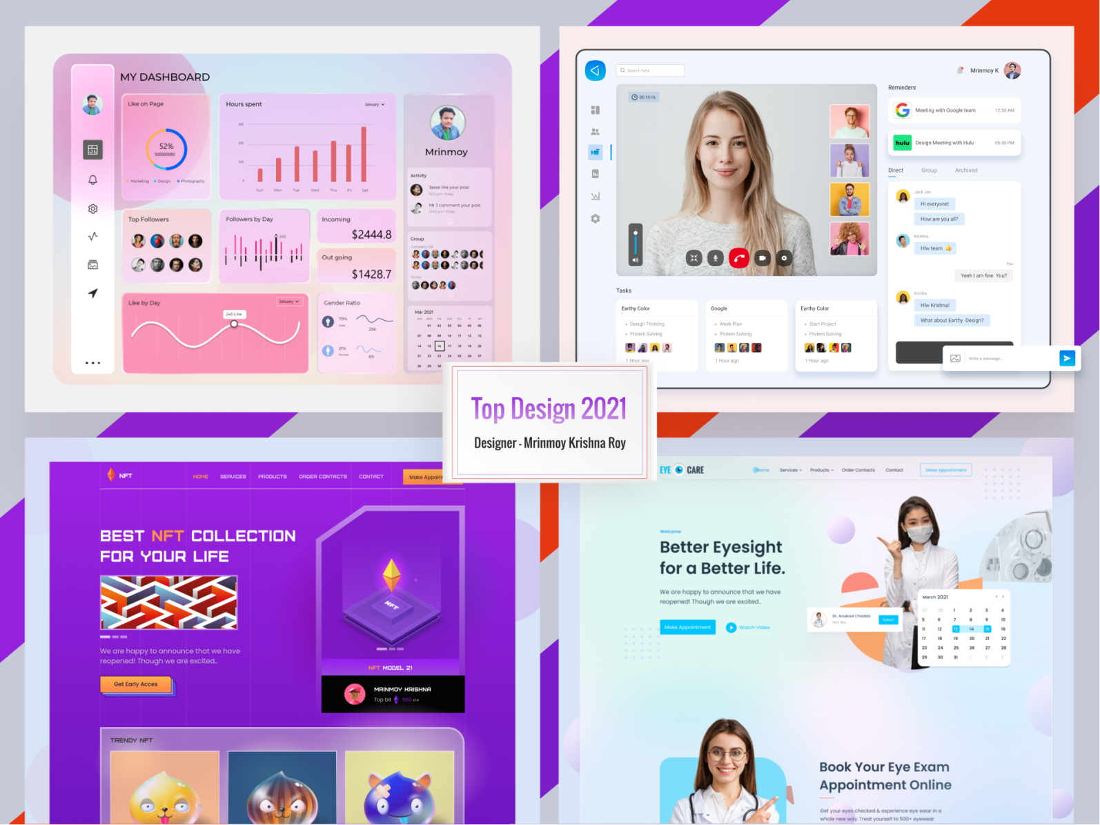 Top Dribble Design 2021 by Mrinmoy Krishna Roy on Dribbble