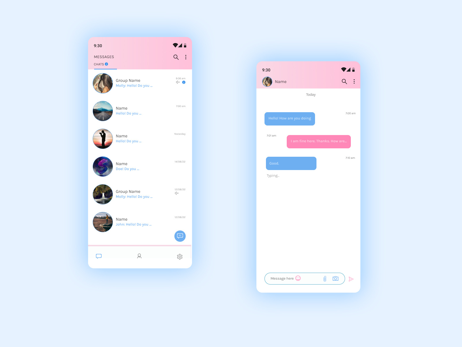 Arpi Design - Direct Messaging App by Arpita Saha Datta on Dribbble
