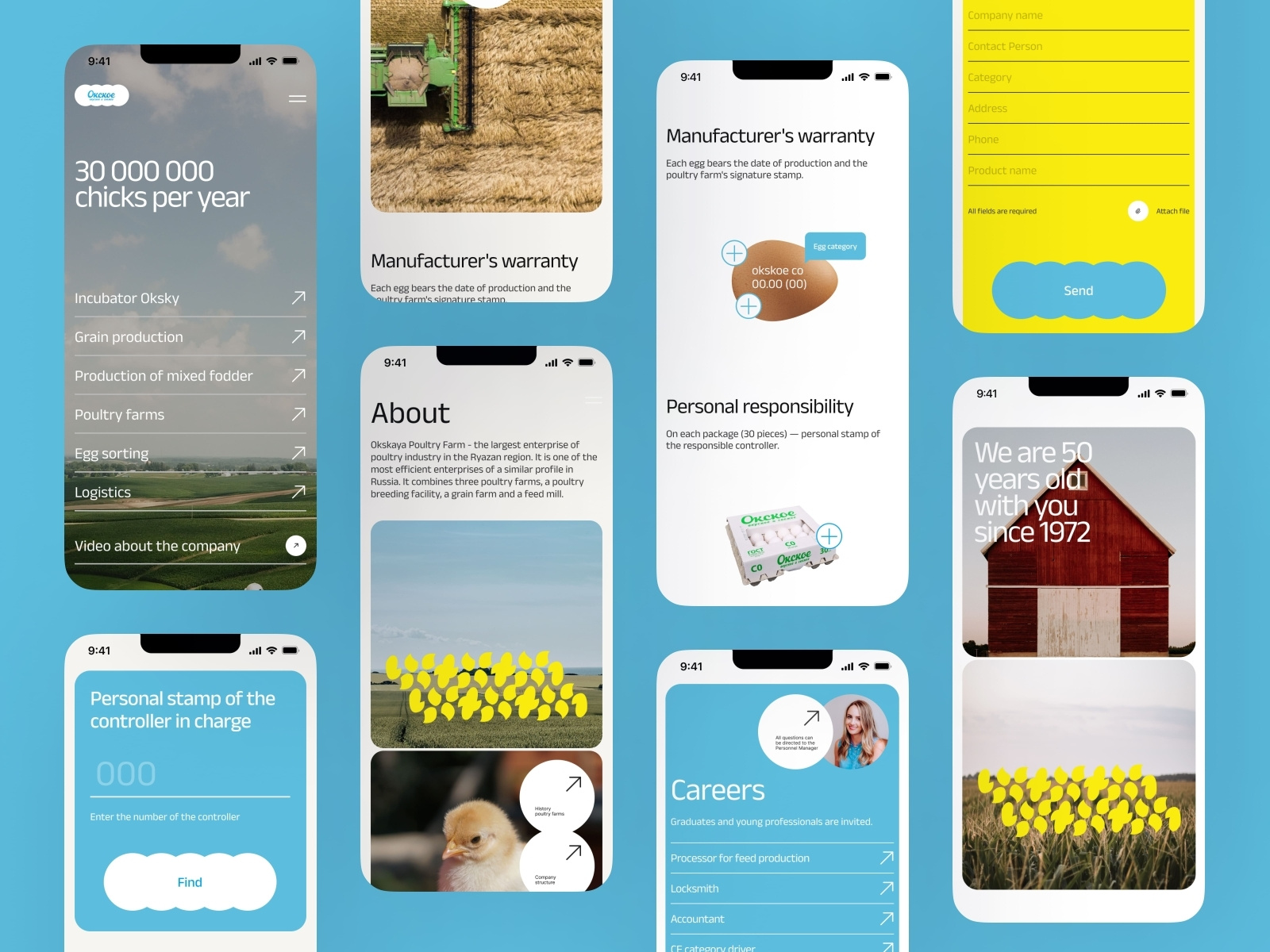 Poultry farm by Sofya on Dribbble