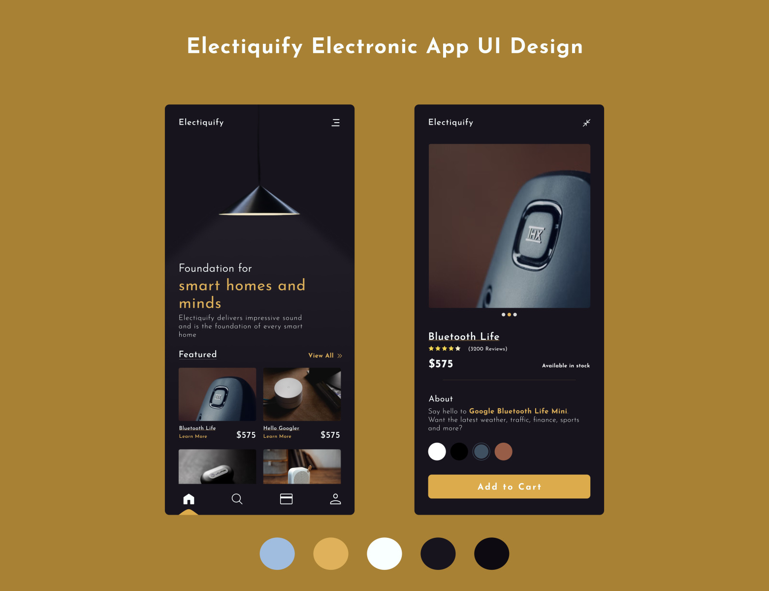 Electronic Store App Design by Sawaiz Fatima on Dribbble