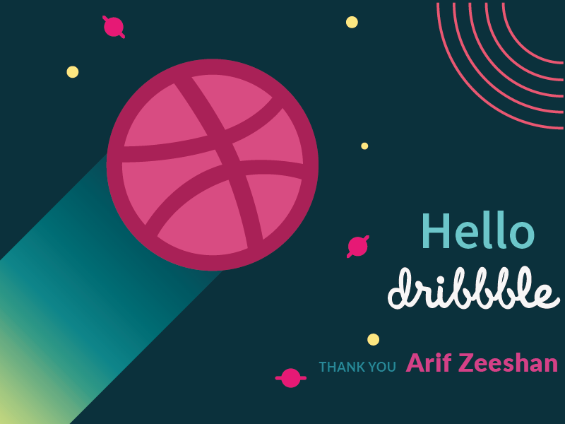 Hello dribble by Tatiana Komisar on Dribbble