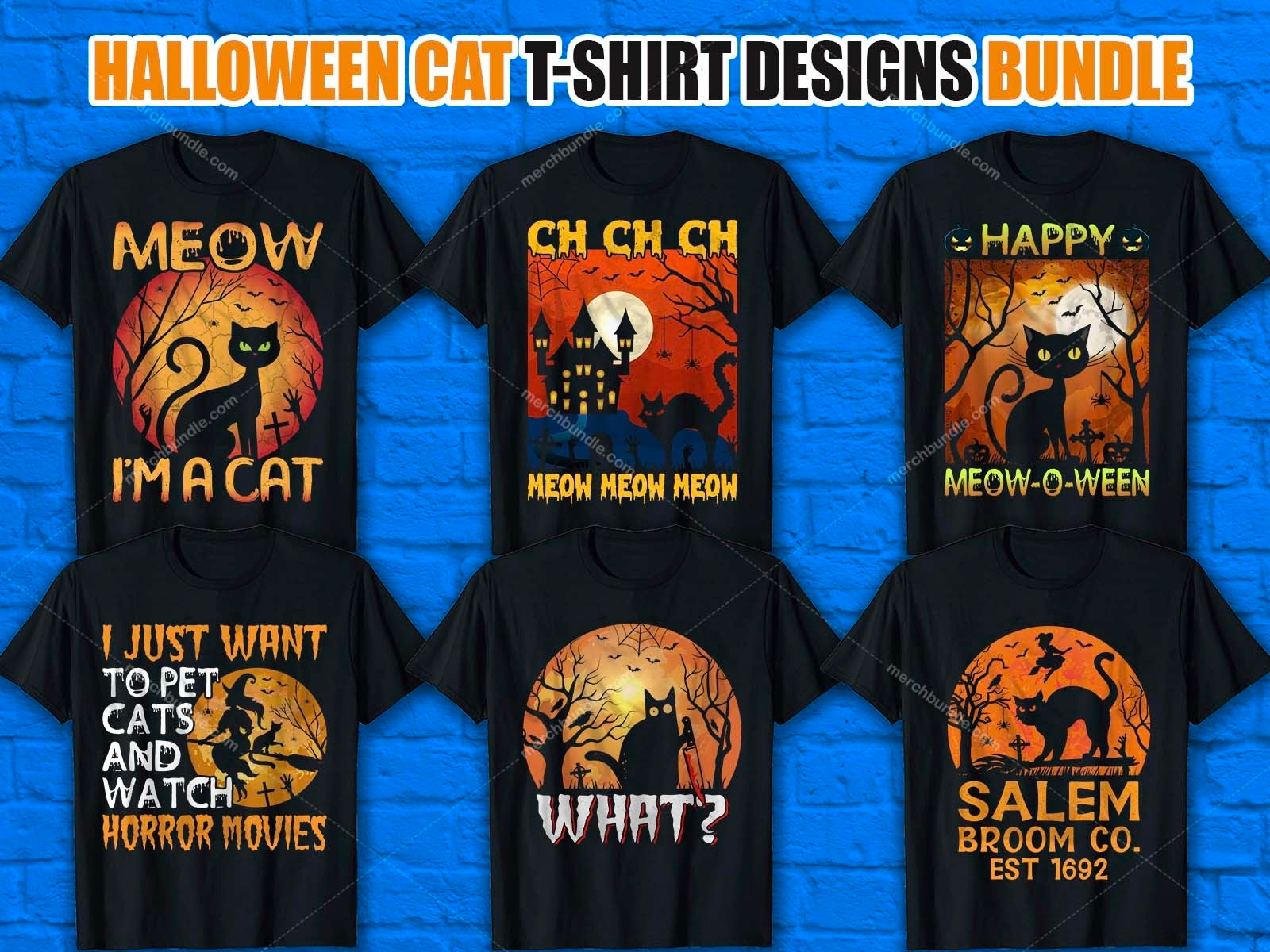 Cat Halloween T Shirt Design Bundle By Asha On Dribbble