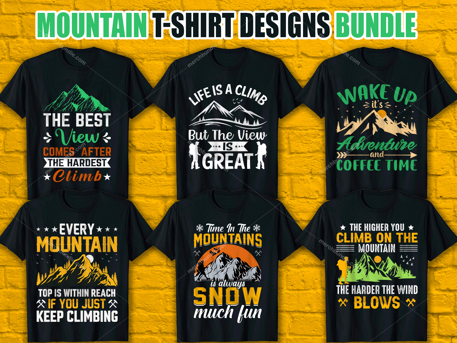 Mountain T-Shirt Designs For Merch By Amazon by Asha on Dribbble