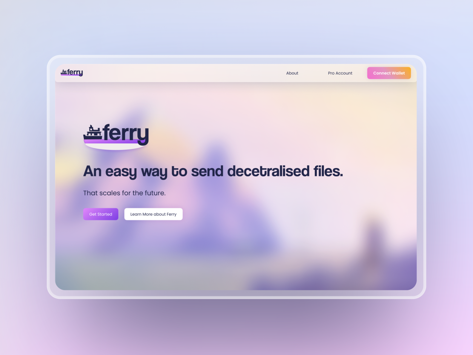 Ferry - Web3 File Transfer by Sydney Jade Spracklen on Dribbble