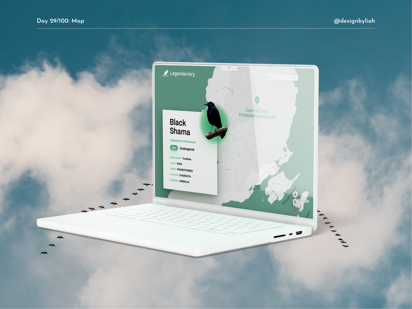Day 29/100: Map by designbyliah on Dribbble