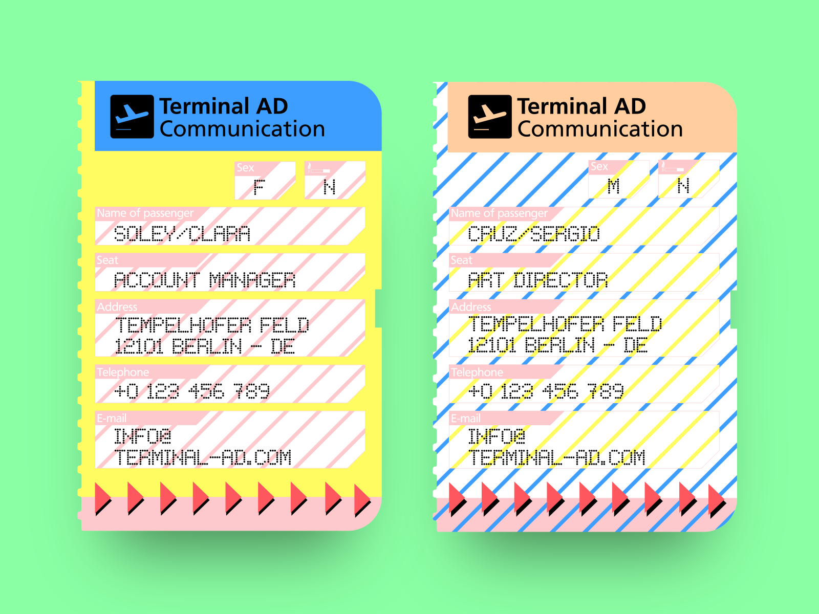 Boarding Pass >> Business Cards by Fantastigraphics on Dribbble