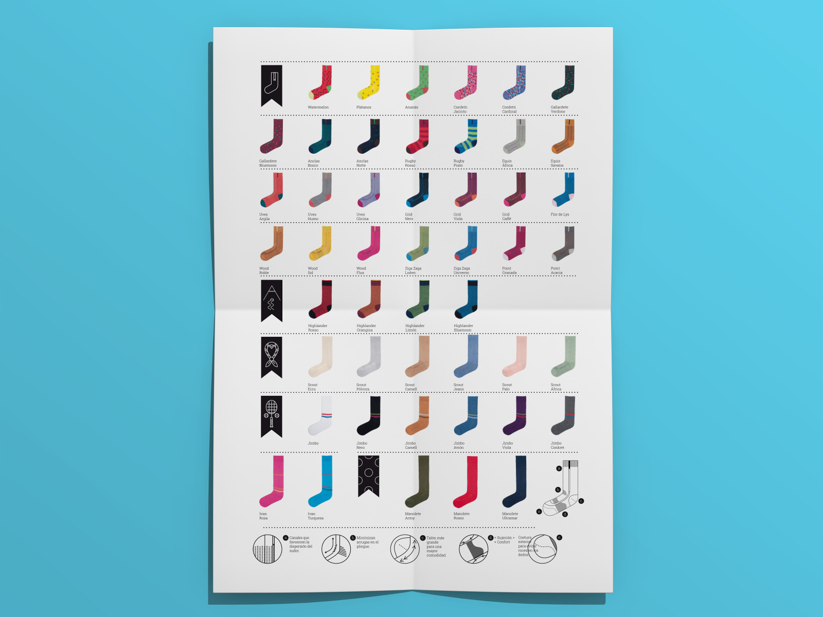 Socks Poster Catalog by Fantastigraphics on Dribbble