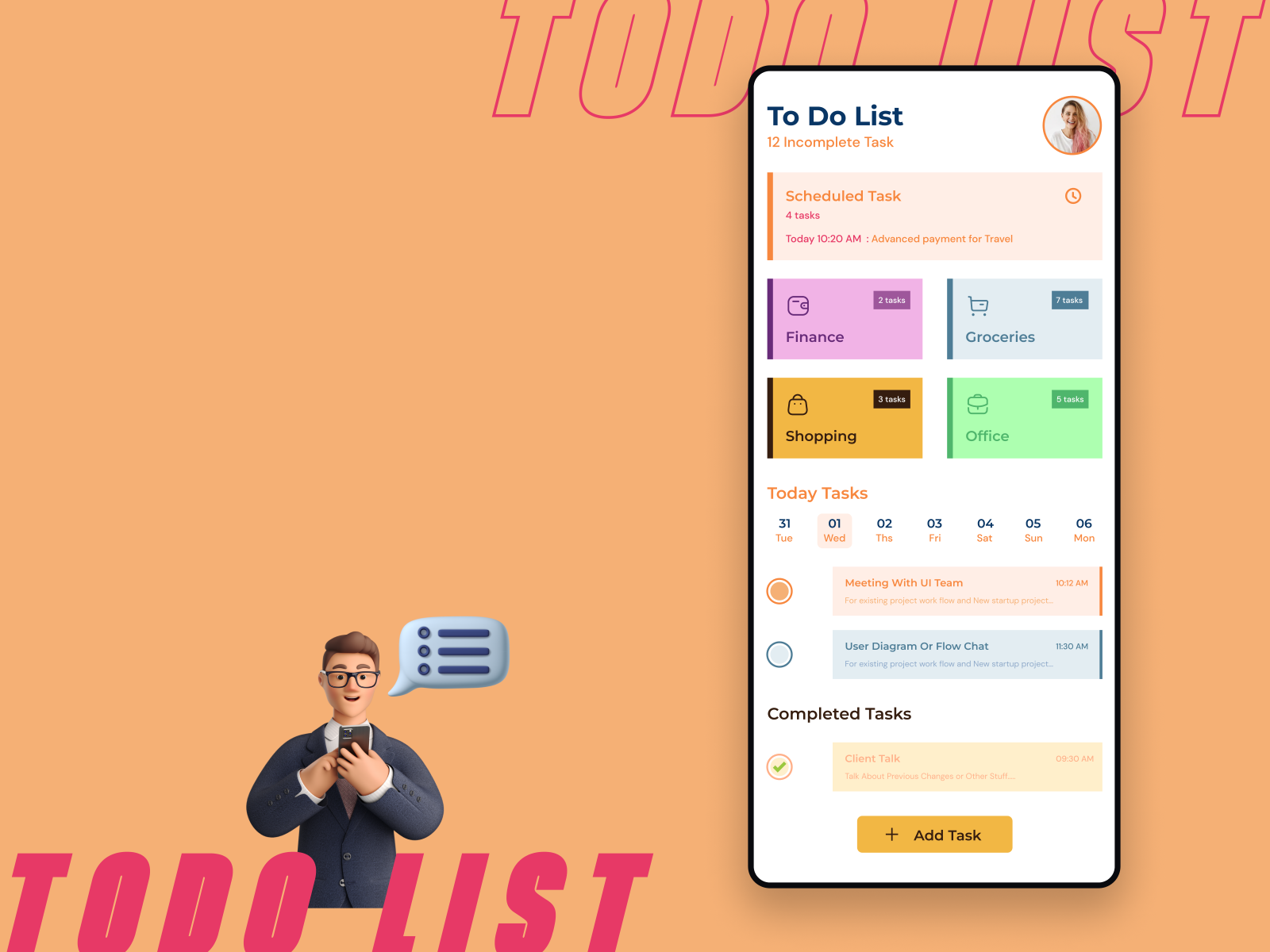 ToDo List DailyUI #042 by Aakash Prajapati on Dribbble ToDo List DailyUI #042 by Aakash Prajapati on Dribbble