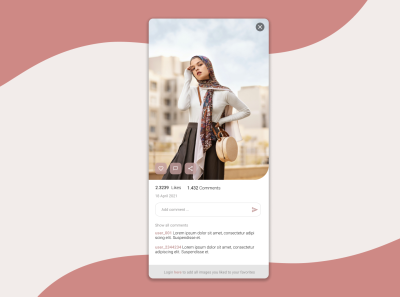 Clean post by Usep Sumaryana on Dribbble