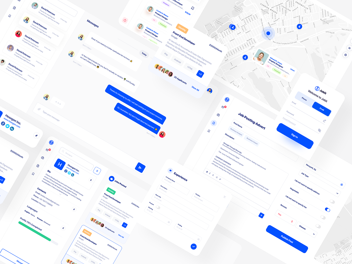 Jobit App by 尺卂爪卂几 on Dribbble