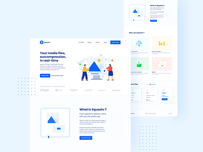 Squashr Landing Page by 尺卂爪卂几 on Dribbble