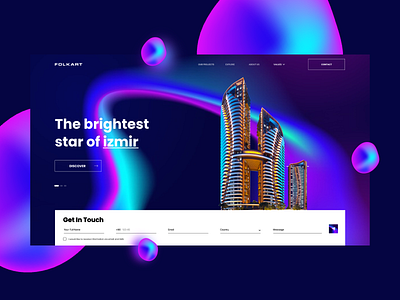 Folkart Web Landing Screen by 尺卂爪卂几 on Dribbble