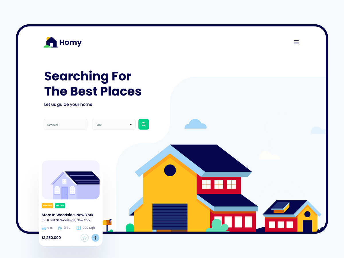 Sqaure Web Landing Page by 尺卂爪卂几 on Dribbble