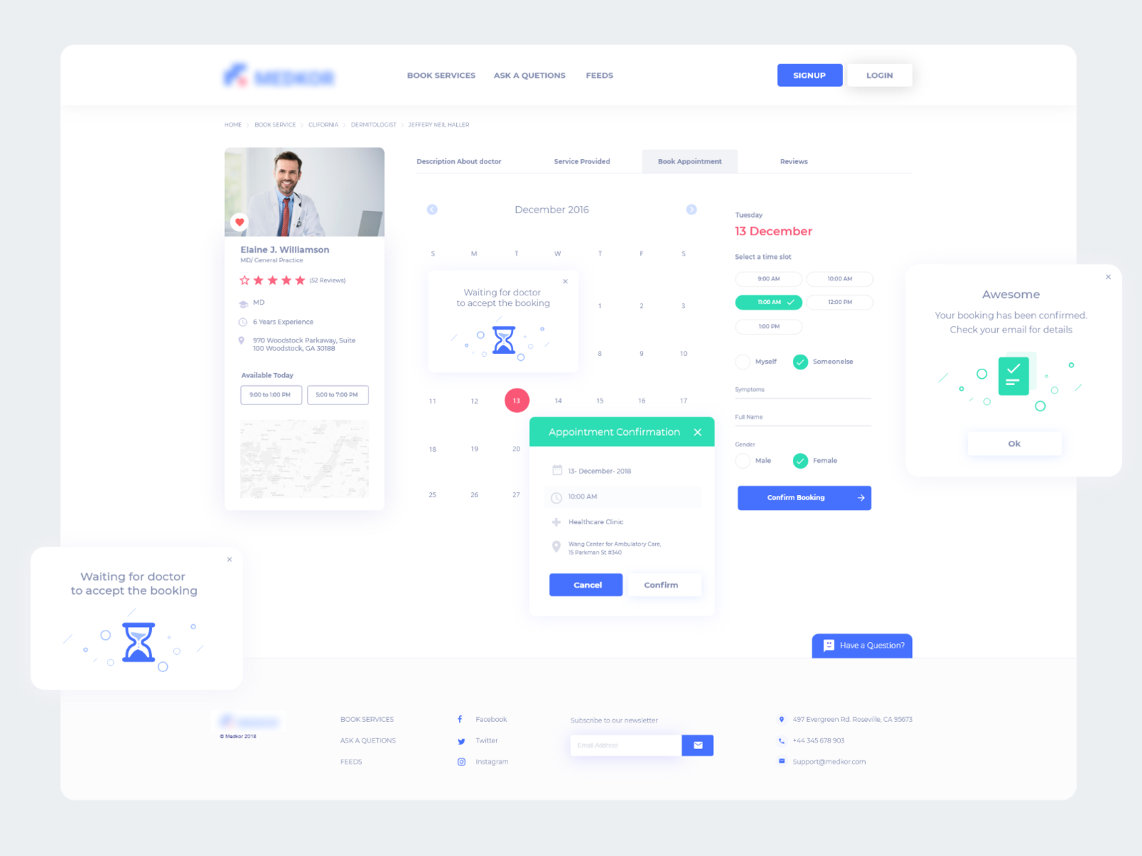 Medical Web App by 尺卂爪卂几 on Dribbble