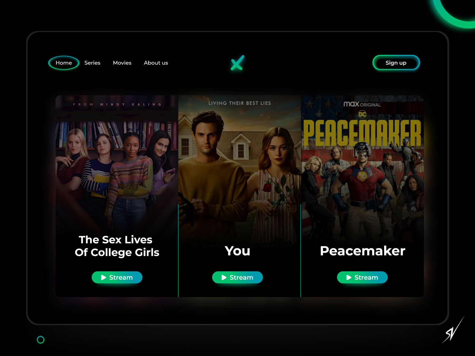 A Movie / Series Streaming Service Website Ui Design by Socialvill on ...