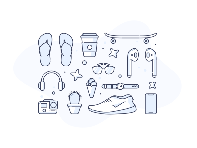 Stuff Icons by Gal Shir on Dribbble