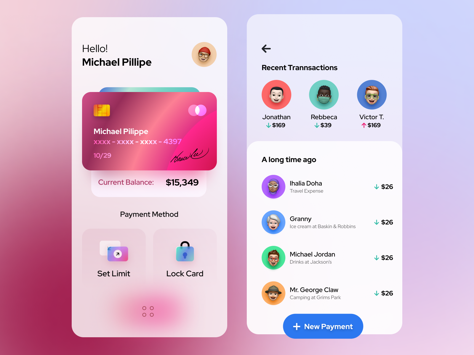 Transaction App by 15PixelStudio on Dribbble