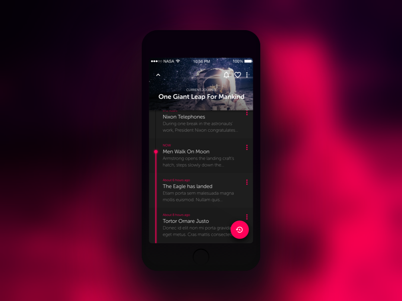 Time Travel UI Concept by Henrique Ourique on Dribbble