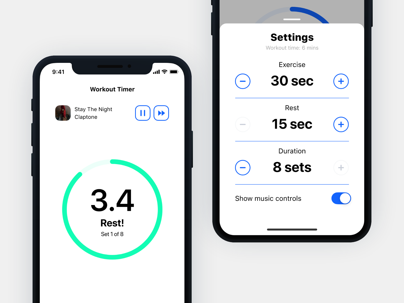 Workout Timer App by Jakub Foglar on Dribbble