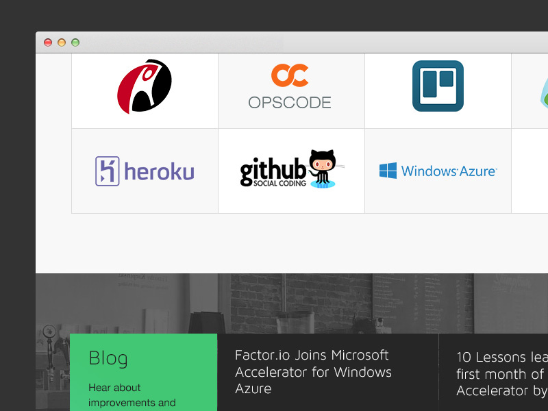 Factor further down page by Keith Mitchell on Dribbble