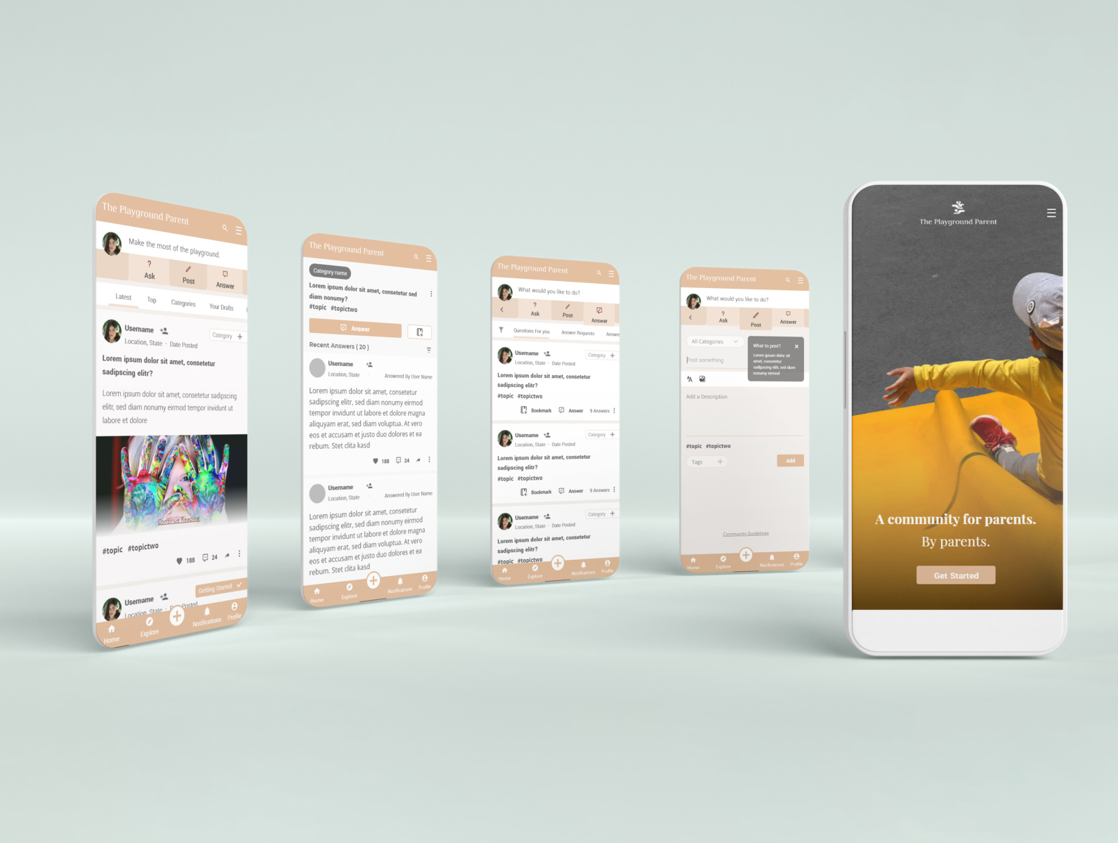 Parenting Forum UI Design by serin sageer on Dribbble