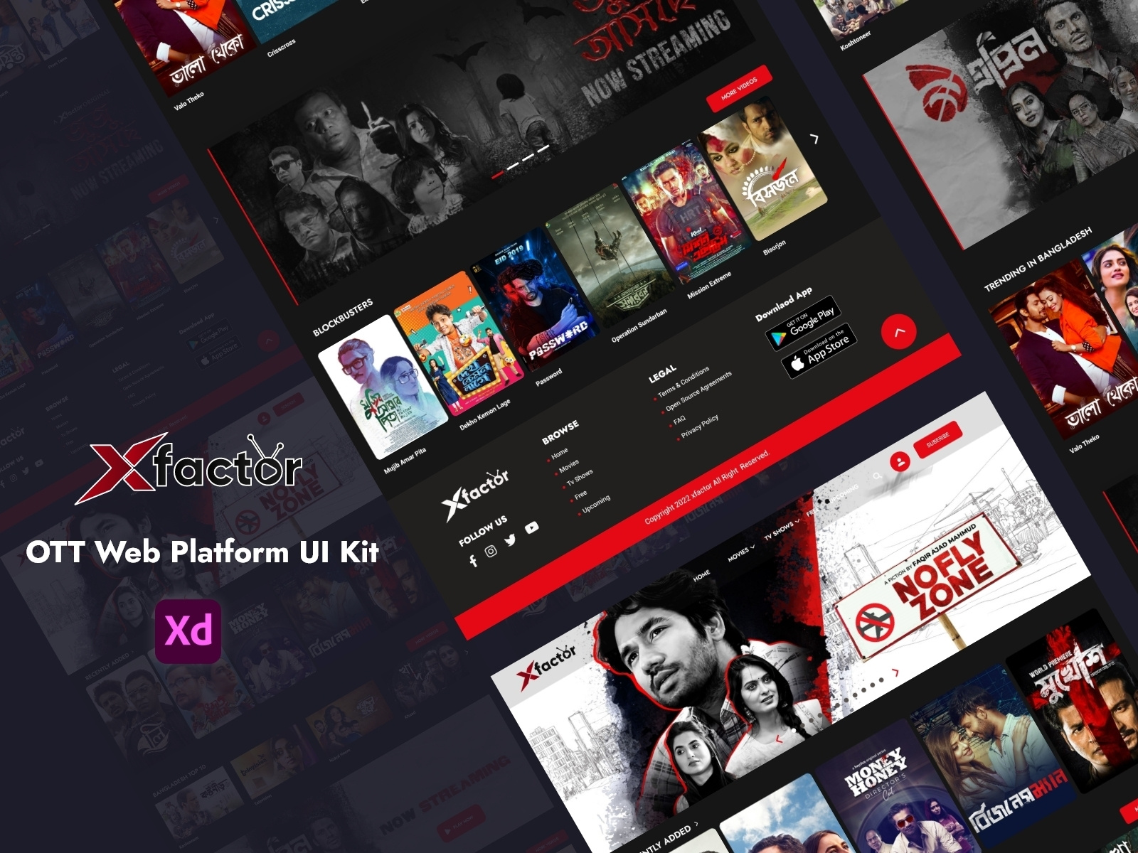 Xfactor Ott Web Platform, UI Design by Tasfik Khan on Dribbble