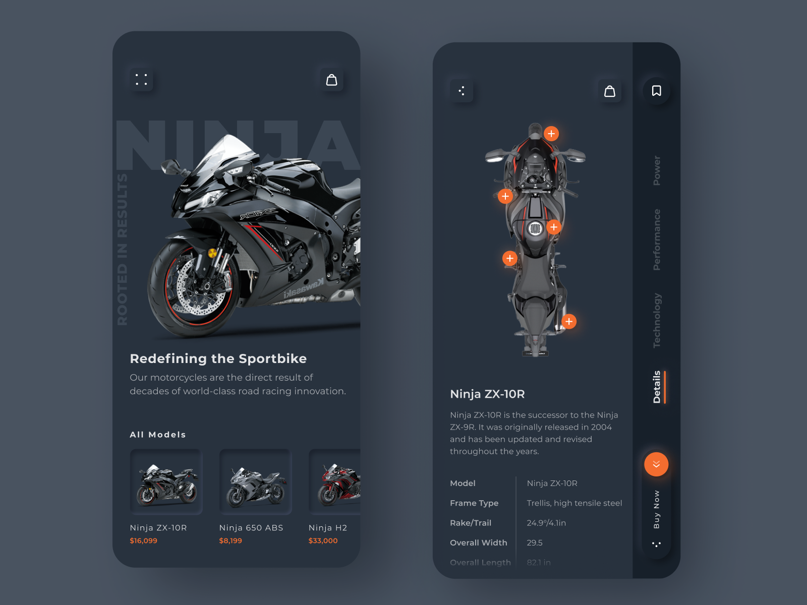 Motorbike App Design by eberawi UX for eberawi on Dribbble
