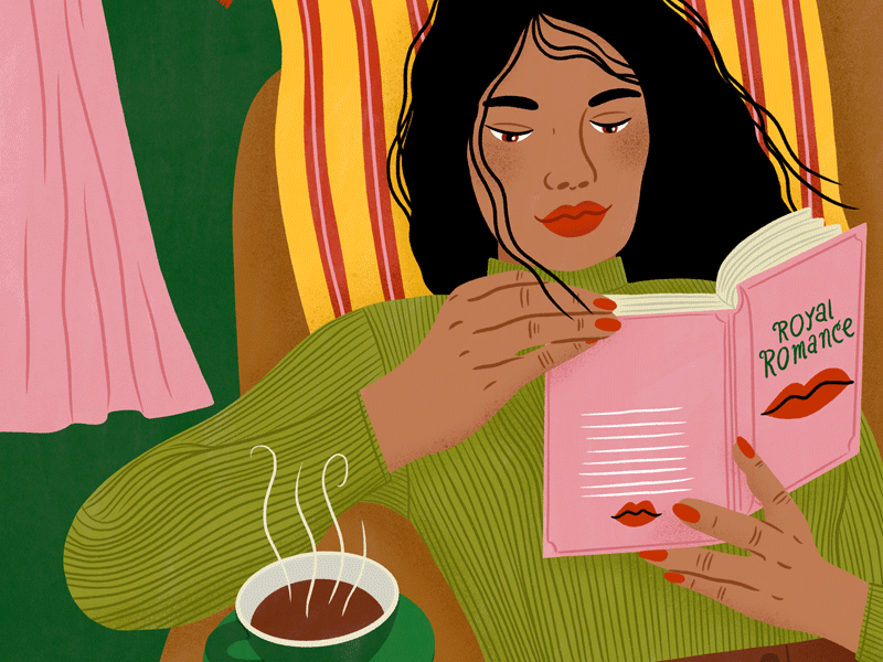 Reading by Folio Illustration Agency on Dribbble