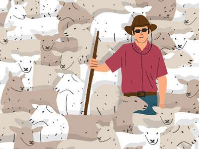 Lamb Man by Folio Illustration Agency on Dribbble