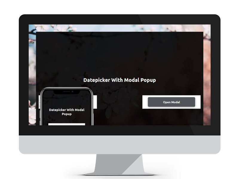 Datepicker With Modal Popup by Free Website Templates on Dribbble Datepicker With Modal Popup by Free Website Templates on Dribbble