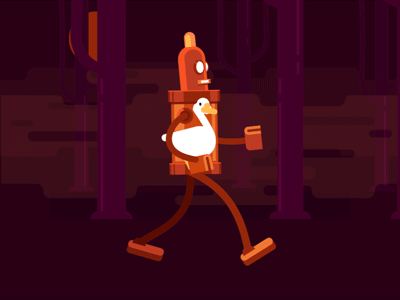 Robot Walk by Alexey Guskov on Dribbble