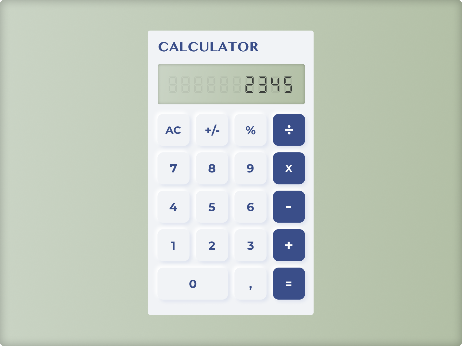Neumorphism Calculator Ui Design By Feedlike On Dribbble 3812