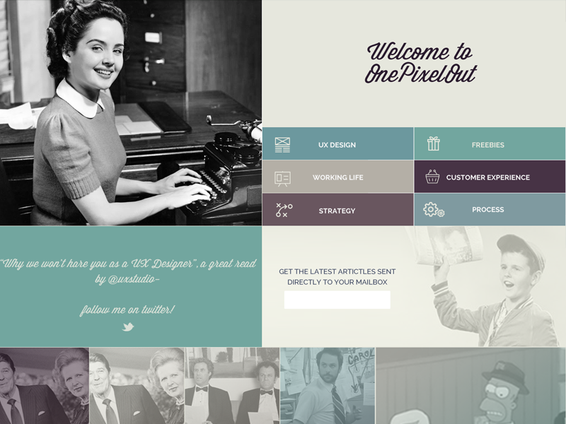 Homepage Mockup by Eleanor McKenna on Dribbble