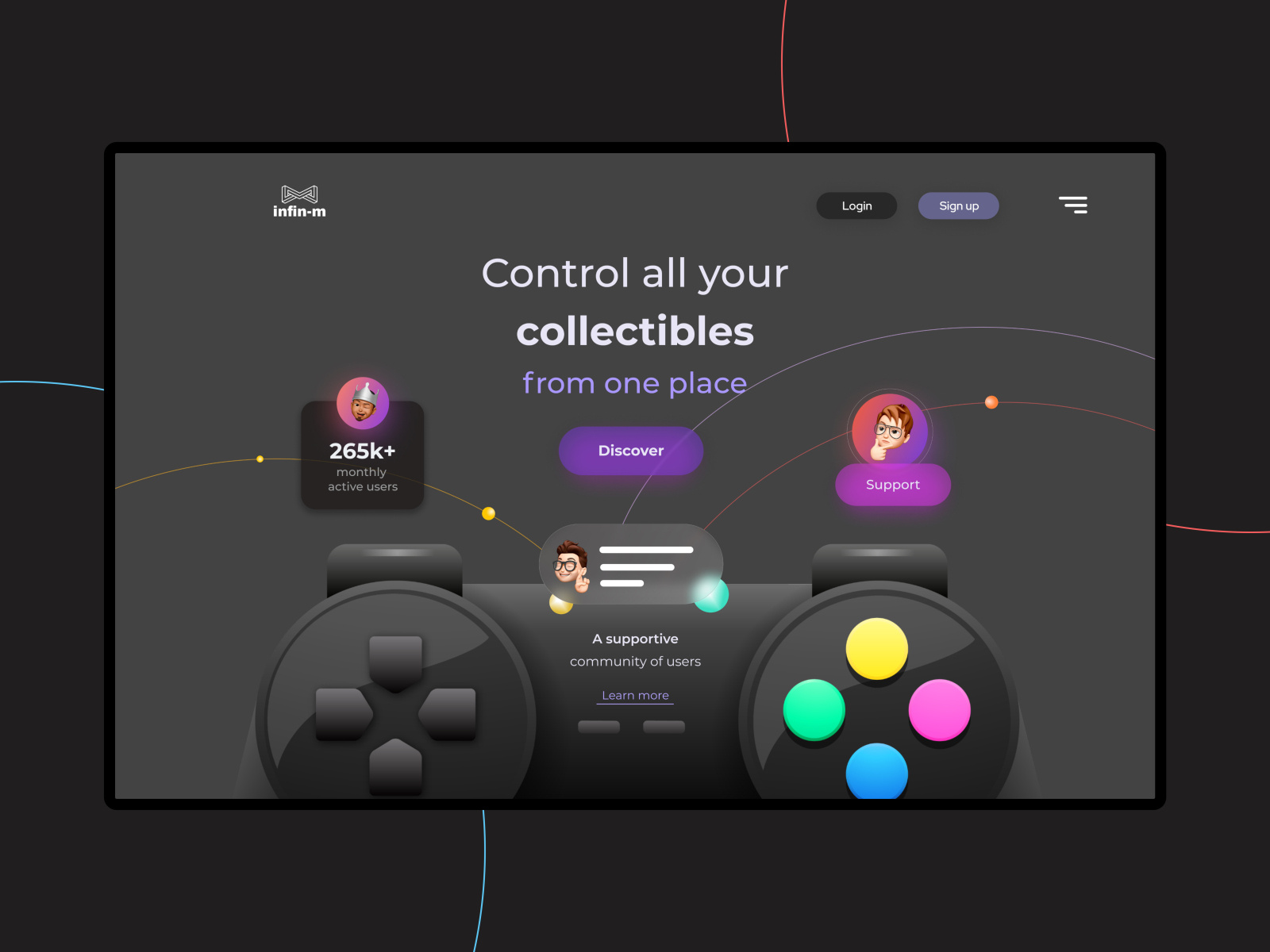Landing Page Header Design by Meehan Kathan on Dribbble