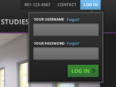 Binary Evolution log in form by PJ McCormick on Dribbble