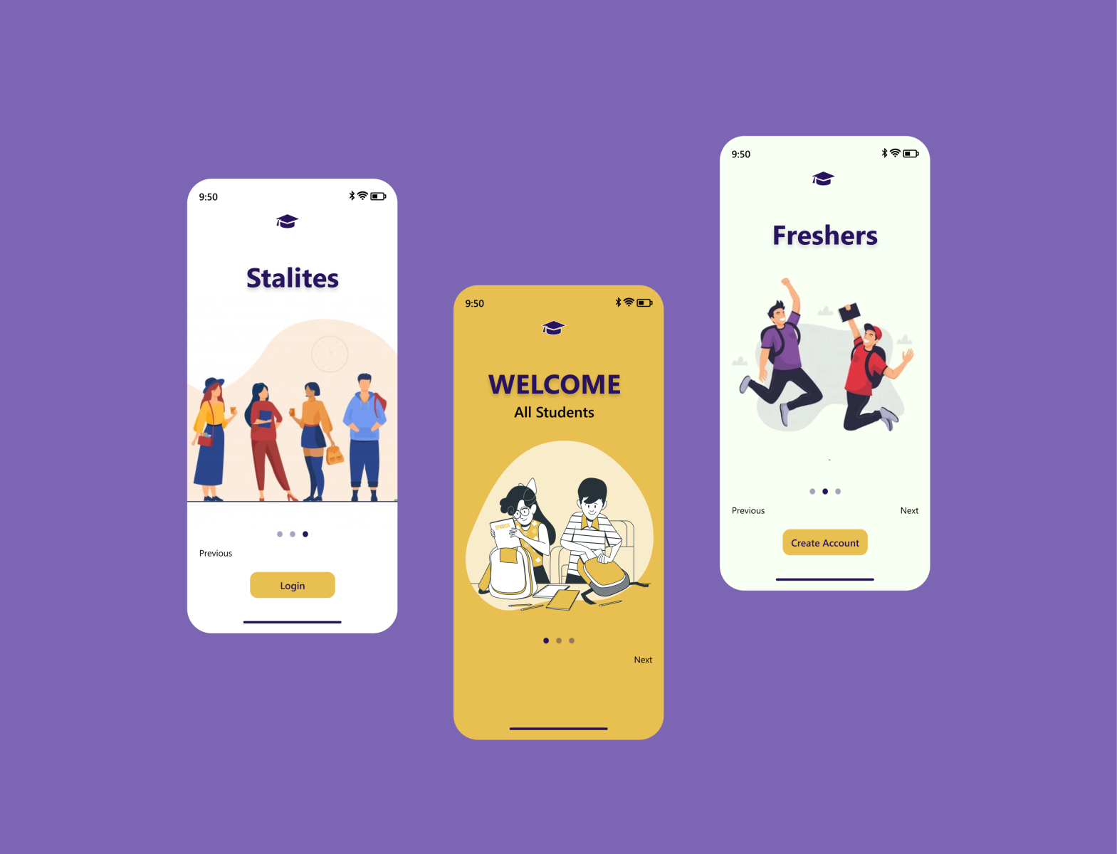 Student Welcome Page by Abraham Daniels on Dribbble