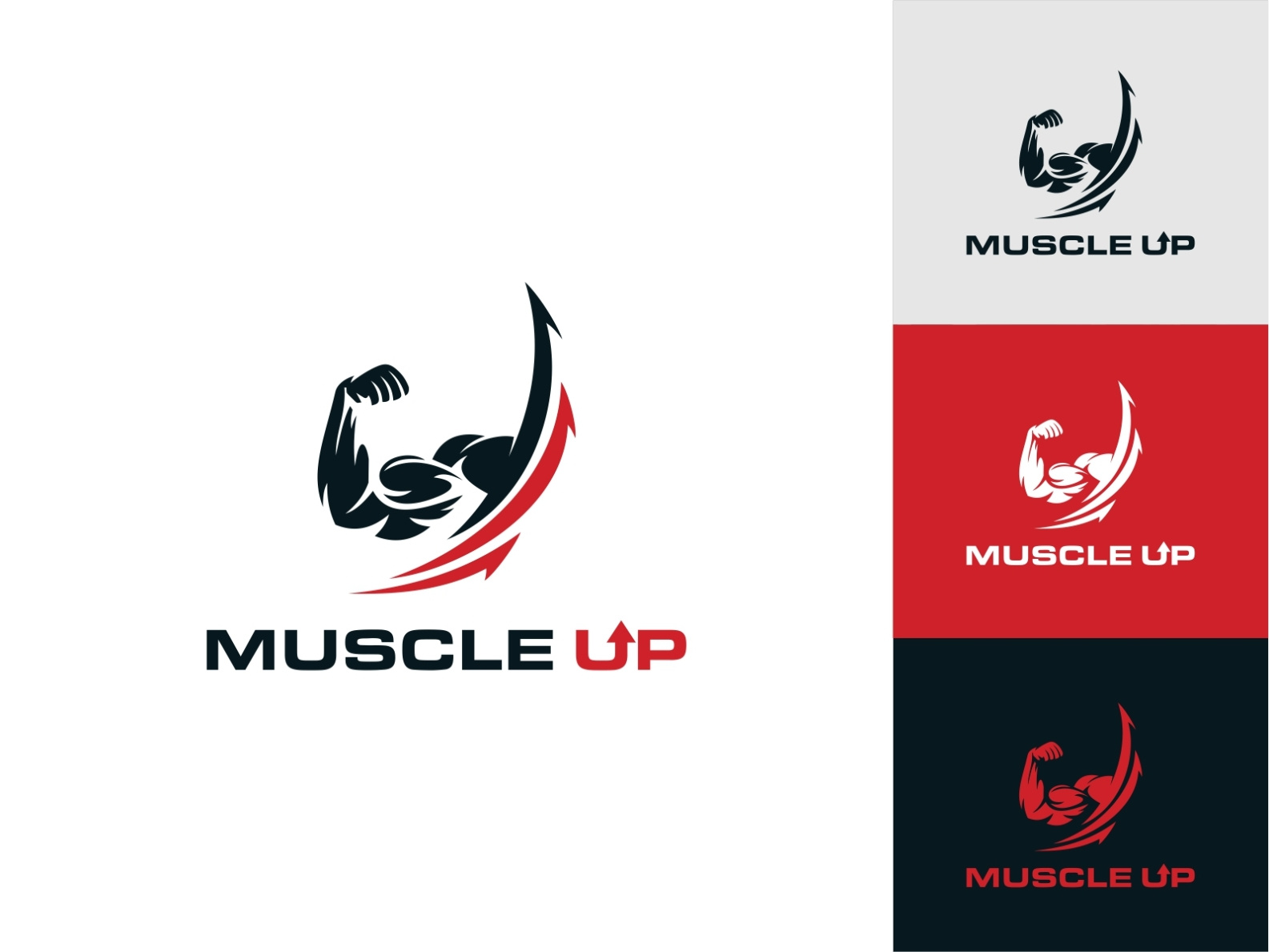Muscle Up Logo by wahyu_studio on Dribbble