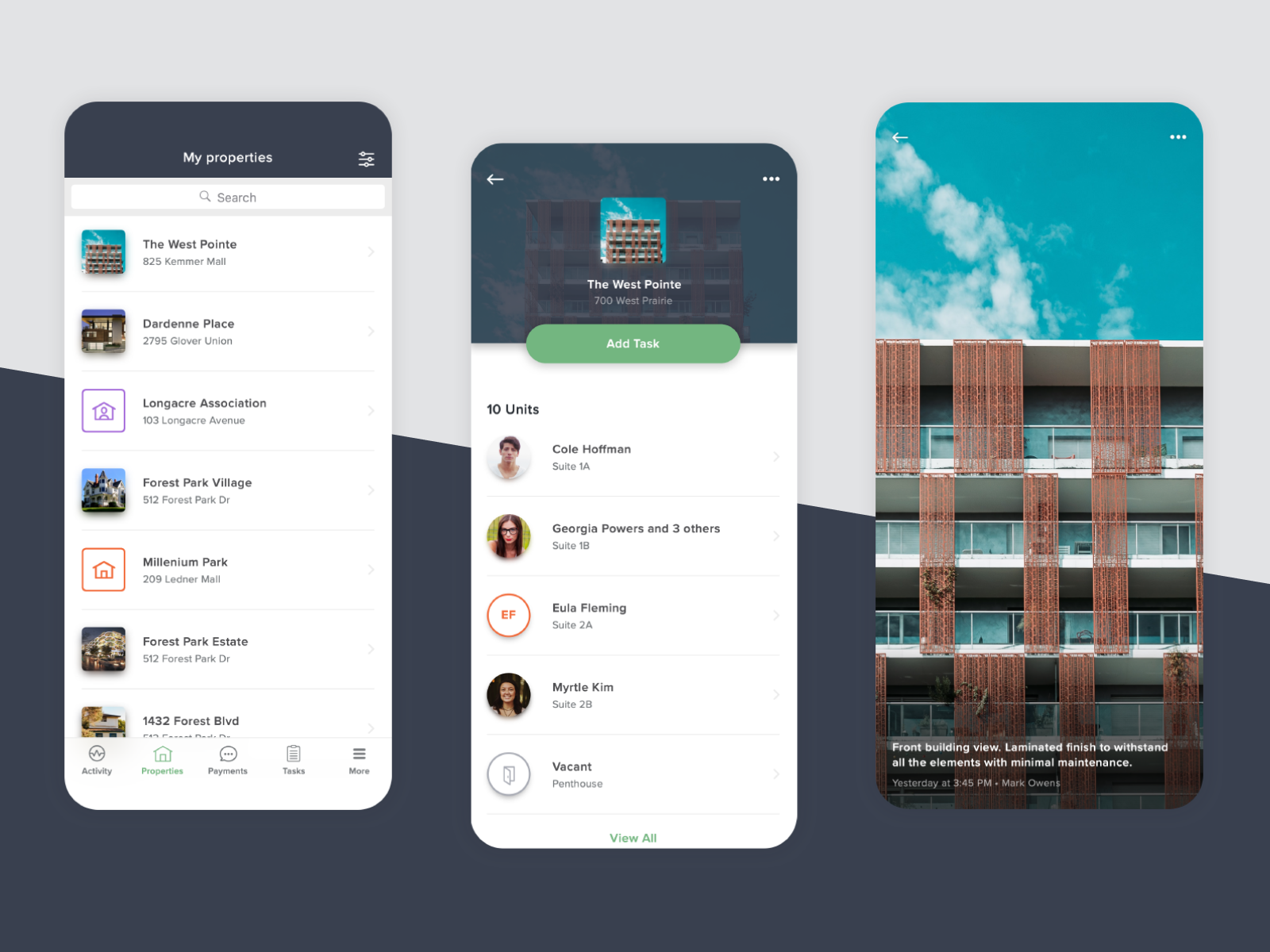 Buildium mobile app by Jorge Villegas on Dribbble