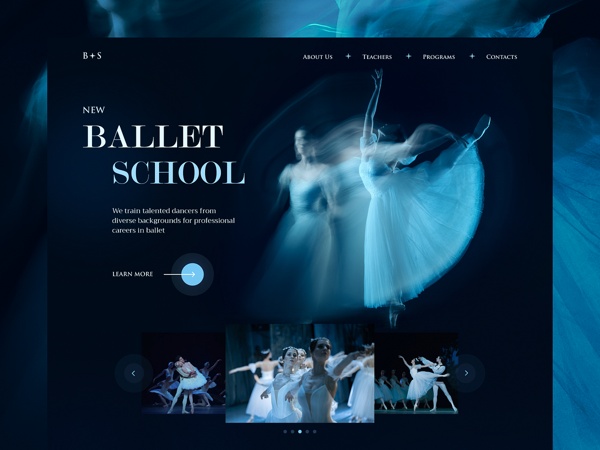 Ballet School Website by Ernessy on Dribbble
