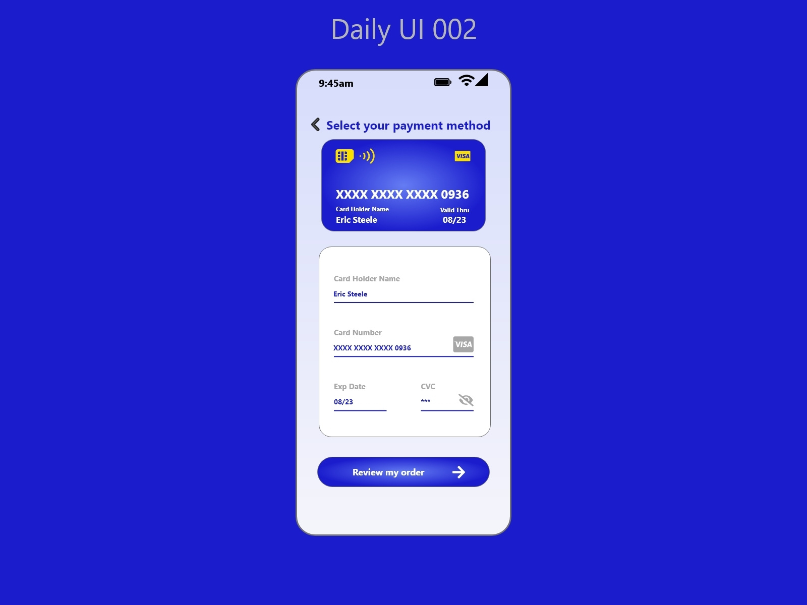 Daily UI 002 by Johnathan on Dribbble