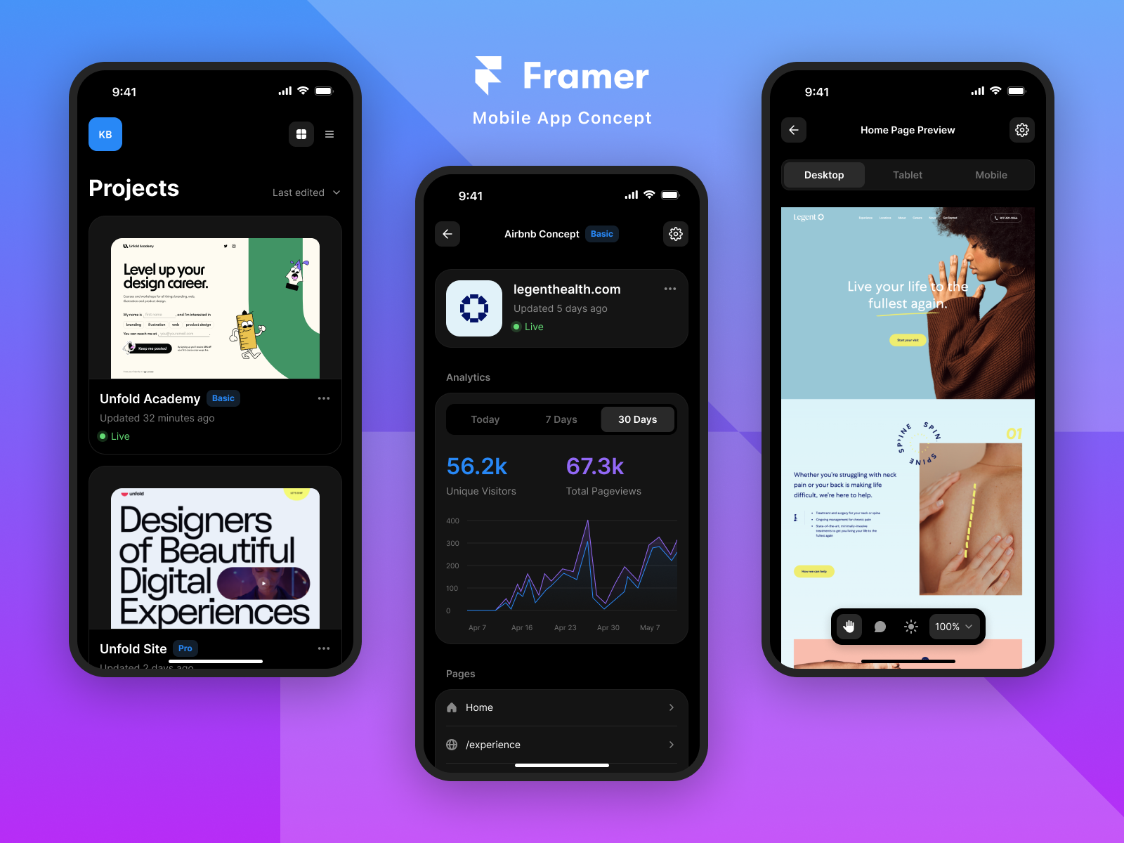 Framer Mobile App Concept by Kevin Bhagat for Heyo on Dribbble