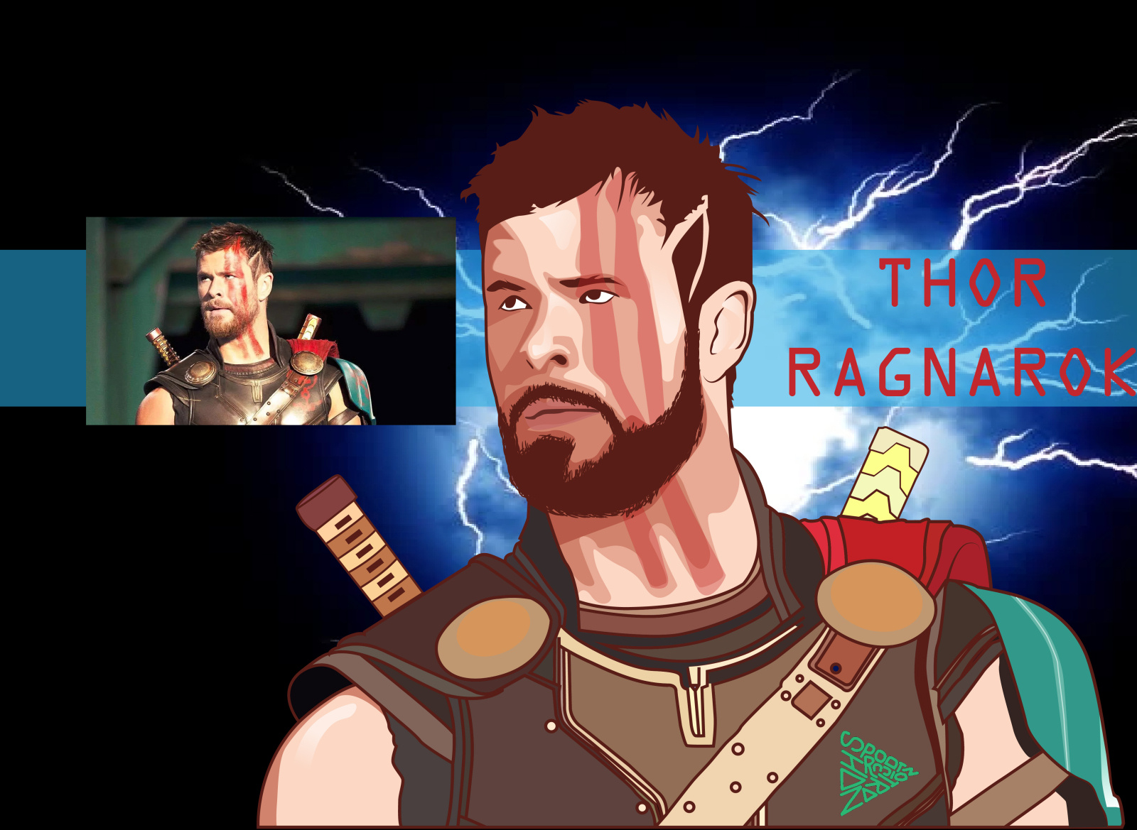 Thor Ragnarok Vector by Md. Sagar Pervej Shanto on Dribbble