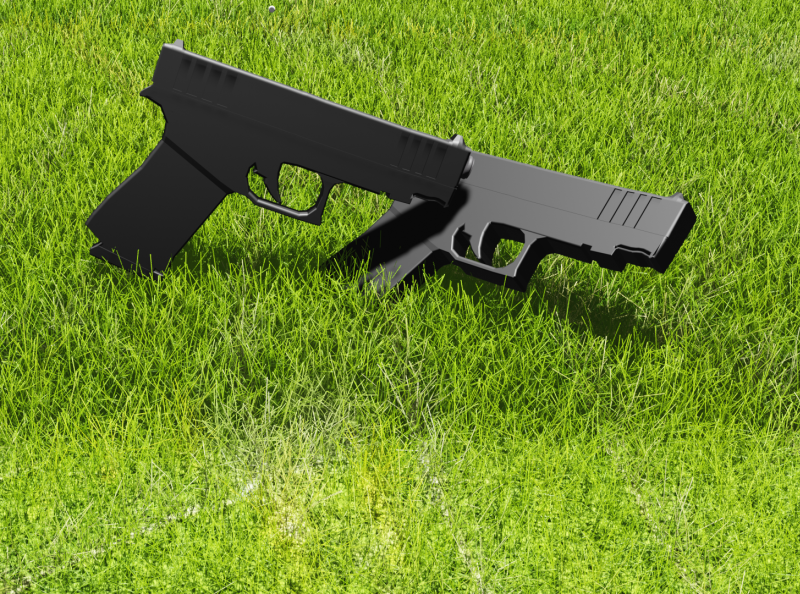 Low poly gun by Zion Chukwunelo on Dribbble