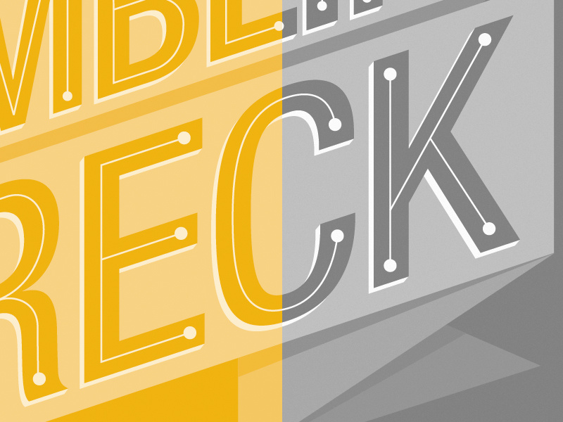 Custom Type Treatment by Justin Rent on Dribbble