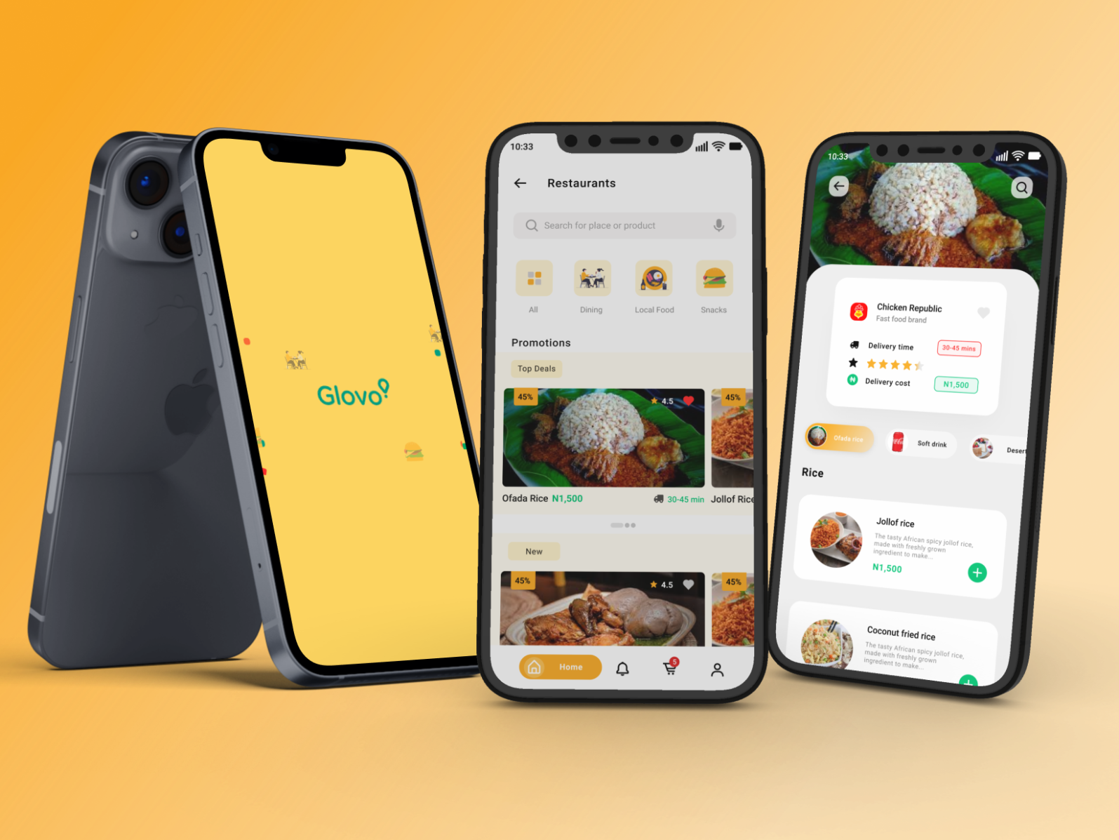 Glovo interface redesign by Olasunkanmi Gbadamosi on Dribbble