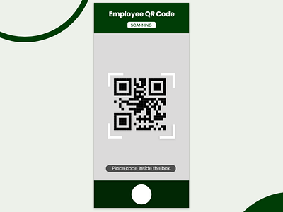 Employee QR Code scanner - The Scanning Page by Aremu Oreoluwa on Dribbble