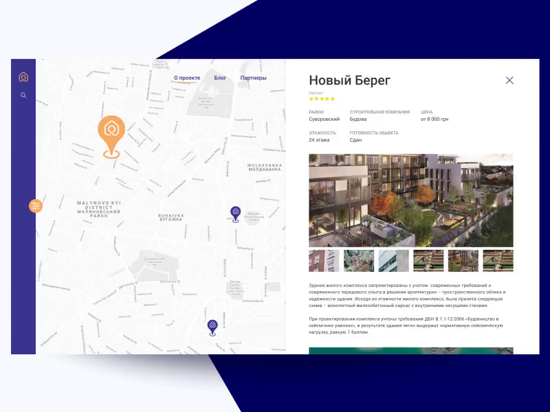 Buildings Map. by Geometric Digital Agency on Dribbble