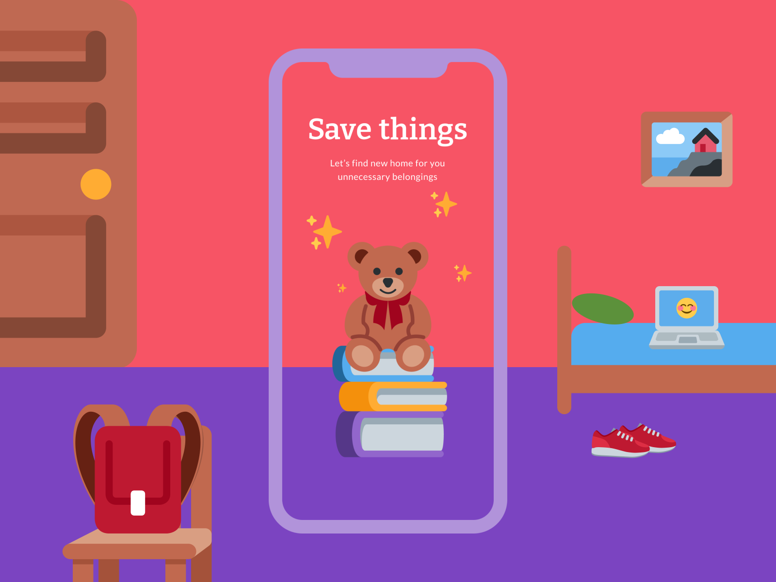 Save things — Mobile App UX/UI by Zhikhor Natasha on Dribbble