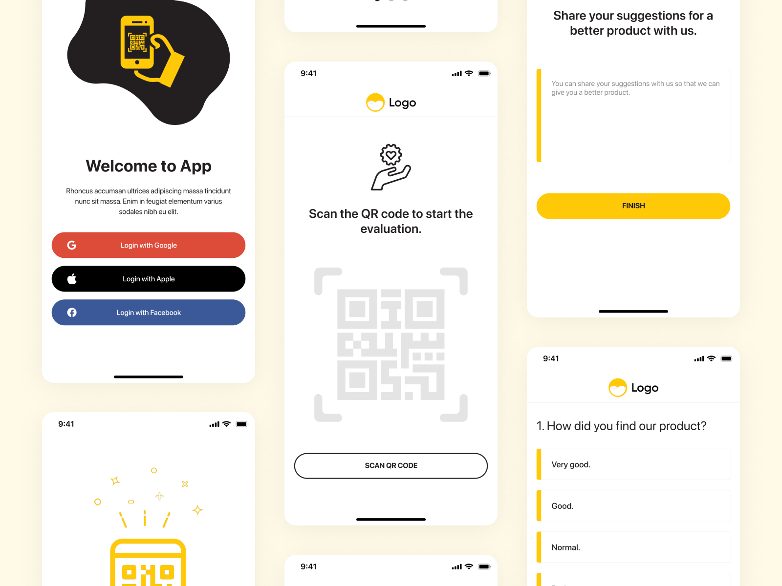 Survey with QR Code by Onur Gür on Dribbble